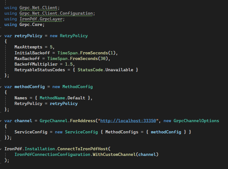 [Public] Fixing gRPC Connection Errors with IronPDF in Azure Containers (.NET Framework and .NET ...